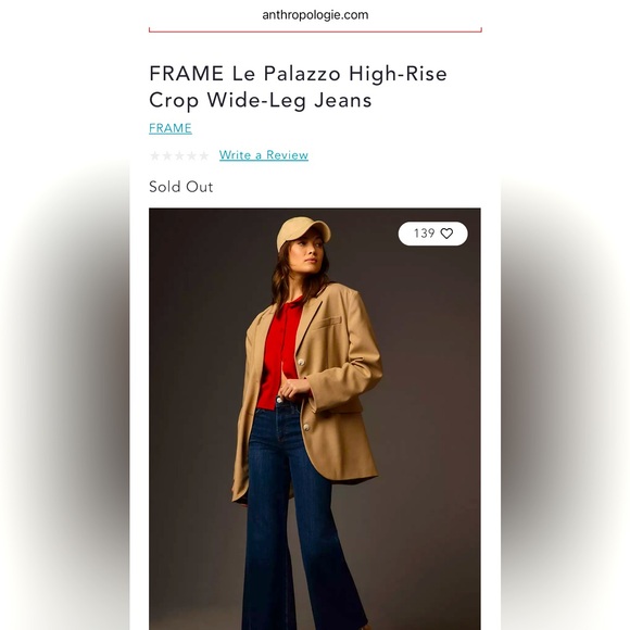 Frame Denim | Jeans | Frame Le Palazzo Highrise Crop Wideleg Jeans ...